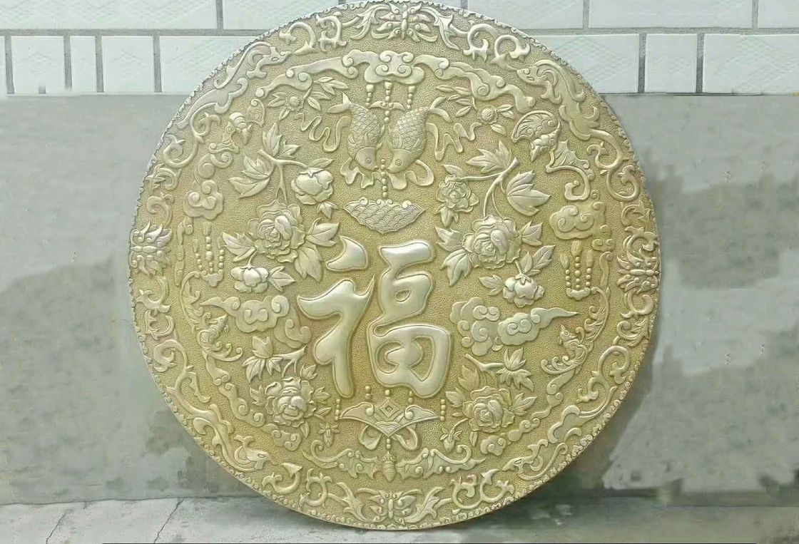 Outdoor Metal Bronze Relief Sculpture For Wall Decoration Customized Size