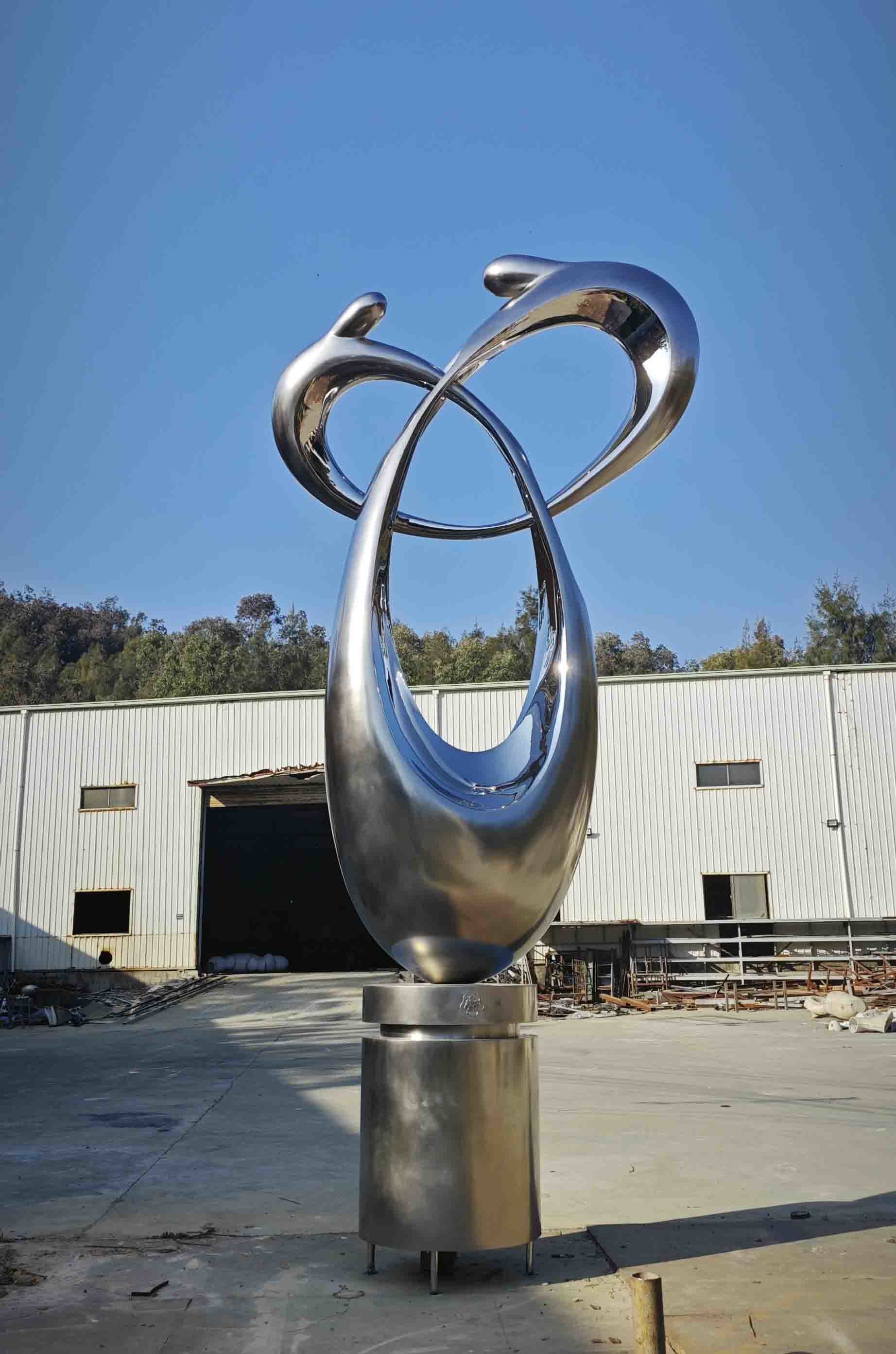 4m Height Customized Metal Statue Modern Abstract Sculpture Outdoor For ...